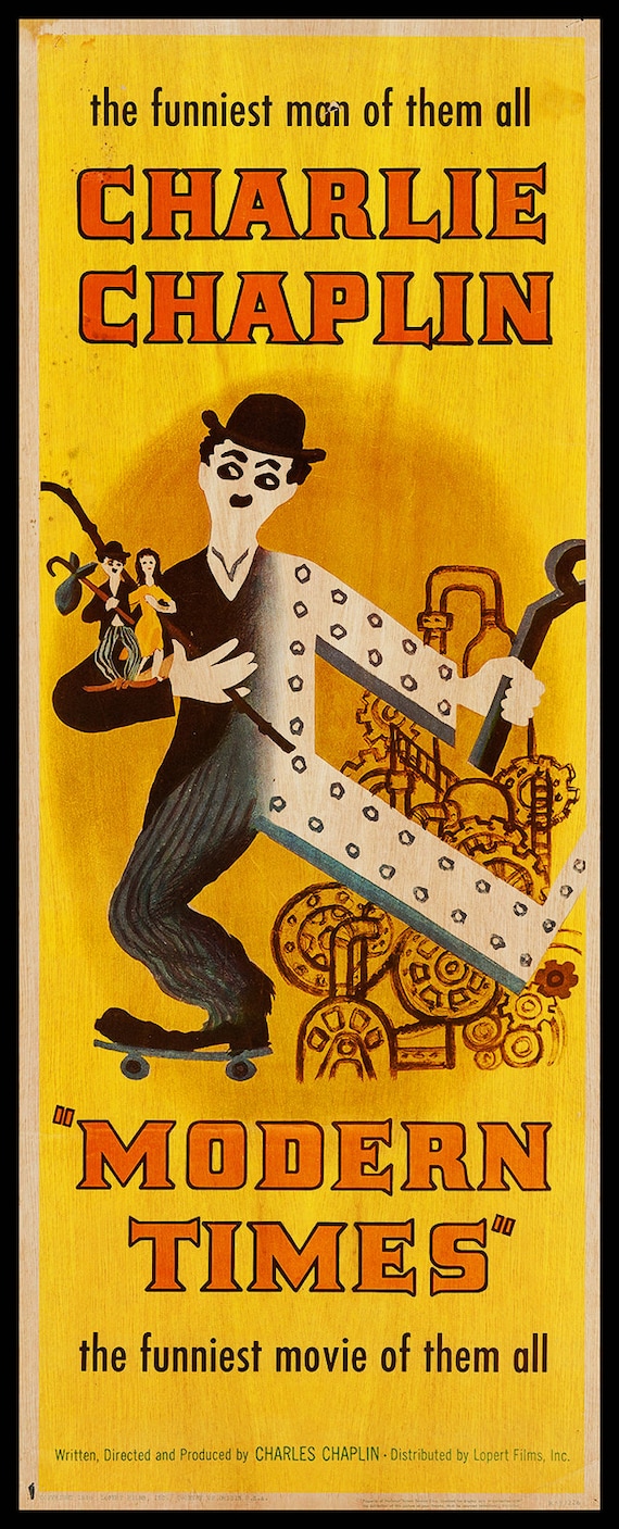 Charlie Chaplin Modern Times Poster