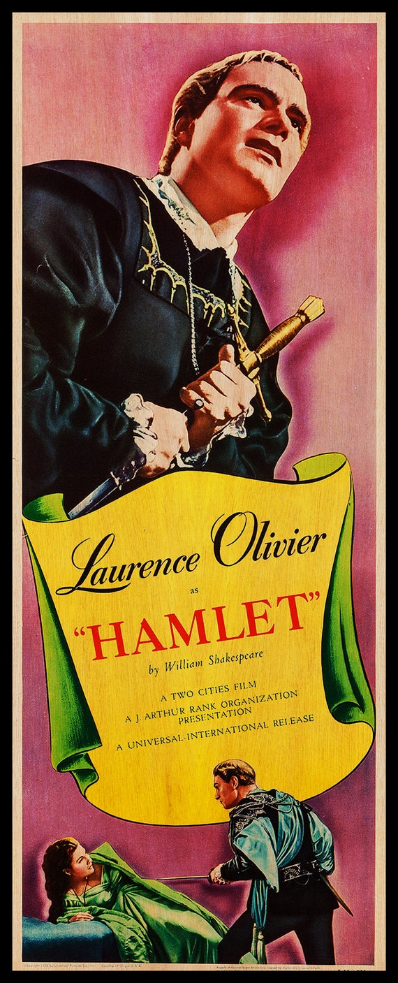 Laurence Olivier Hamlet Poster