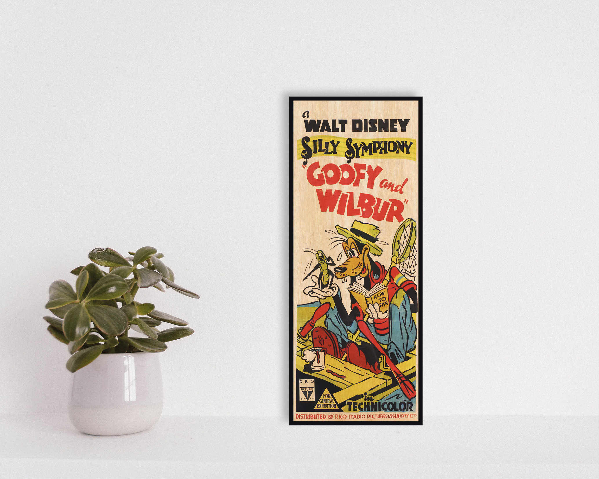 Goofy and Wilbur WOOD POSTER Gorgeous Gift for Walt Disney - Etsy