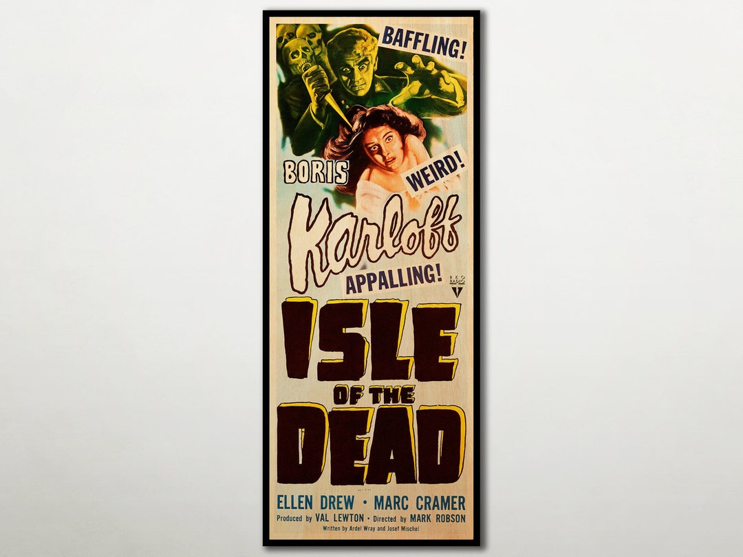 Isle of the Dead Movie Poster Printed on Wood, Extra Large Gift for ...