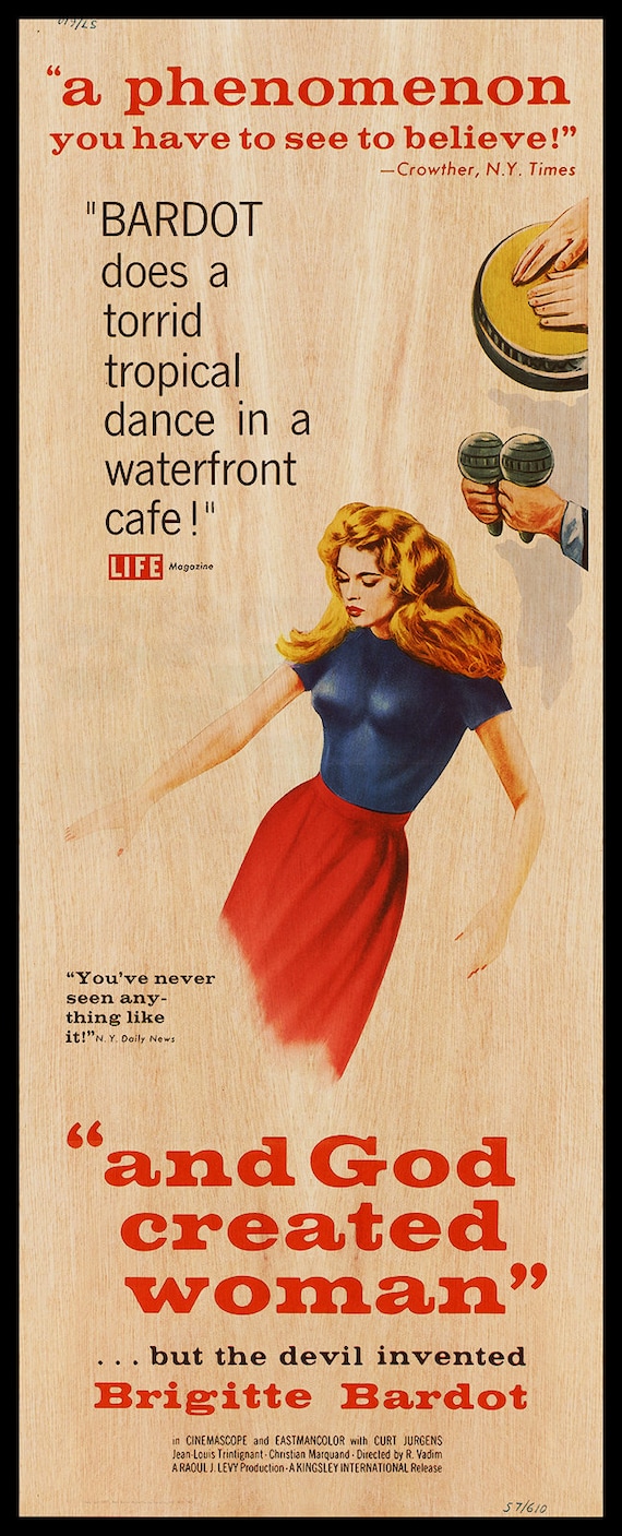 Brigitte Bardot And God Created Woman Poster