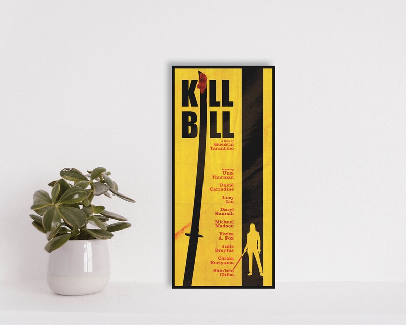 Kill Bill Poster WOOD PRINT Fanart Cinema Movie Posters on - Etsy