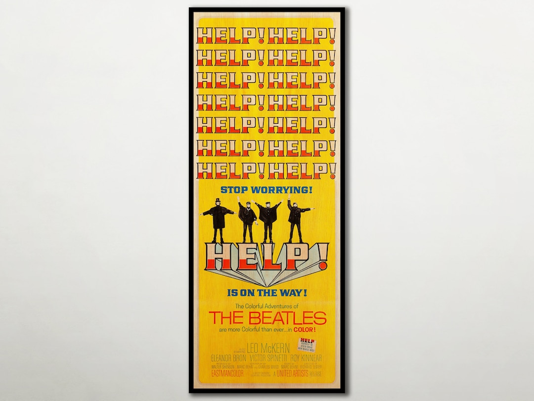 Help! WOOD POSTER, Astonishing Tribute Gift for the Beatles Followers ...