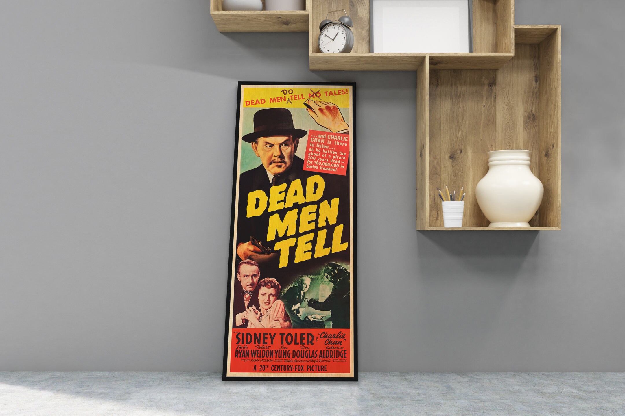 Dead Men Tell WOODEN POSTER, Extra Large Cool Unique Gift for Sidney ...