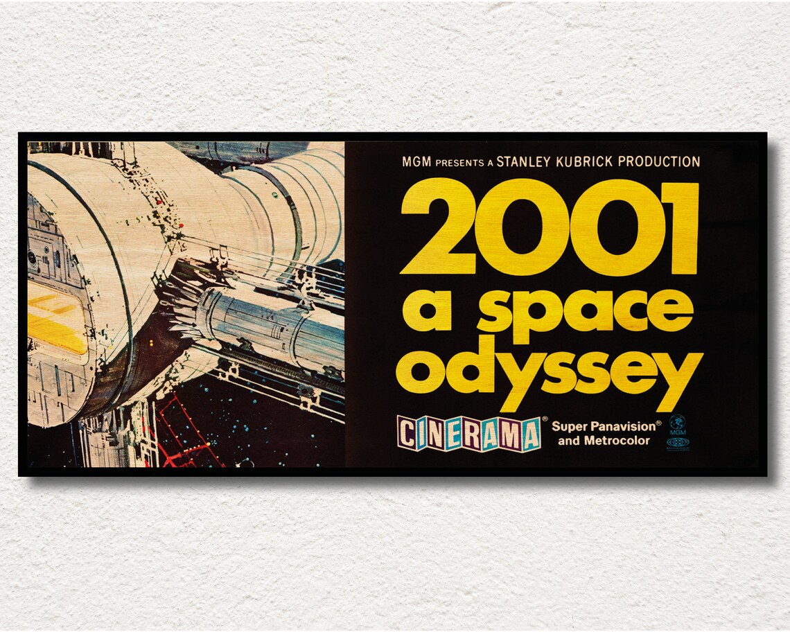 2001: A Space Odyssey WOODEN Poster, Premium Special Edition Poster ...
