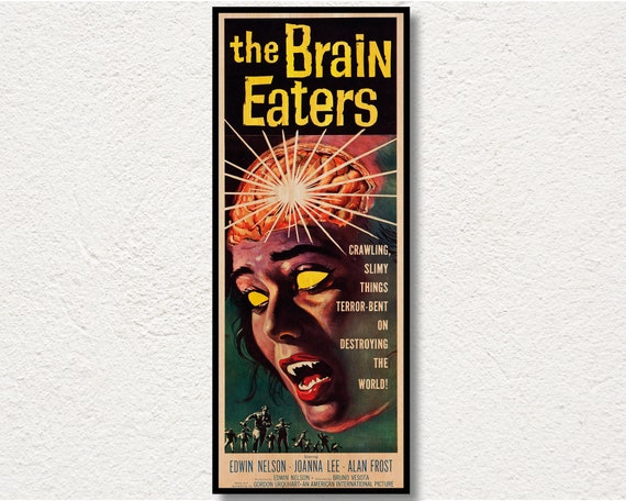 The Brain Eaters HIGH QUALITY Movie Wood Poster Large Wood | Etsy