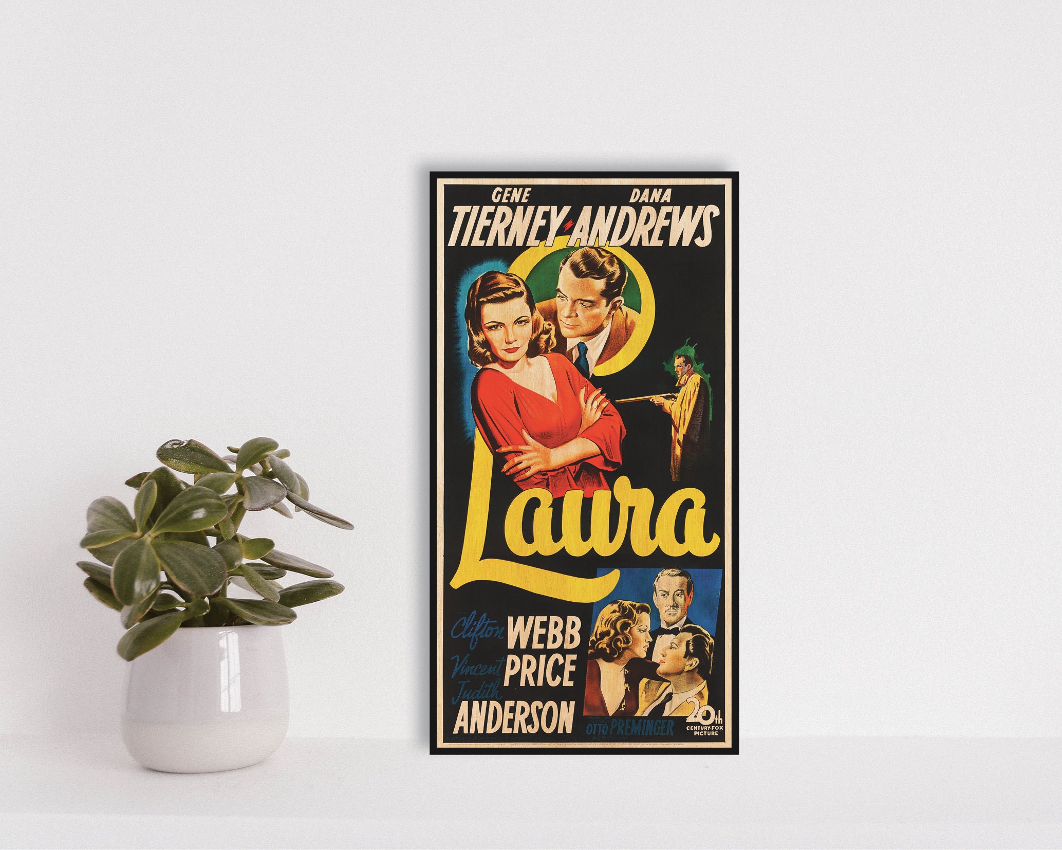 Laura WOODEN POSTER Fanart High Quality Cinema Poster on WOOD - Etsy