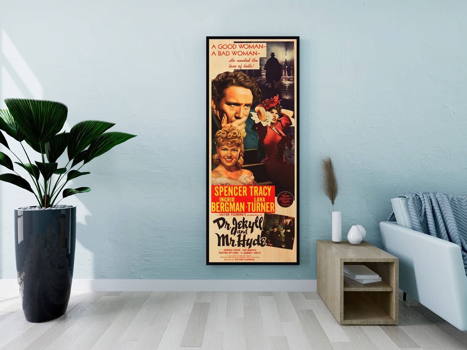 Dr. Jekyll and Mr. Hyde WOODEN POSTER, Extra Large Cool Unique Gift for ...
