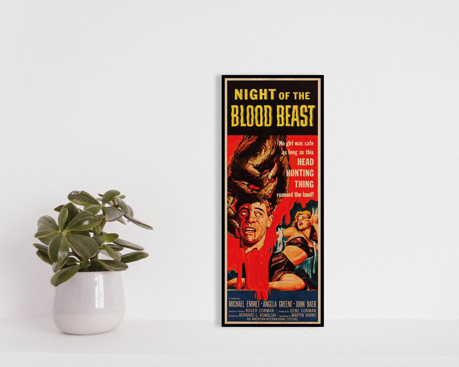 Night of the Blood Beast HIGH QUALITY Movie wood poster | Etsy