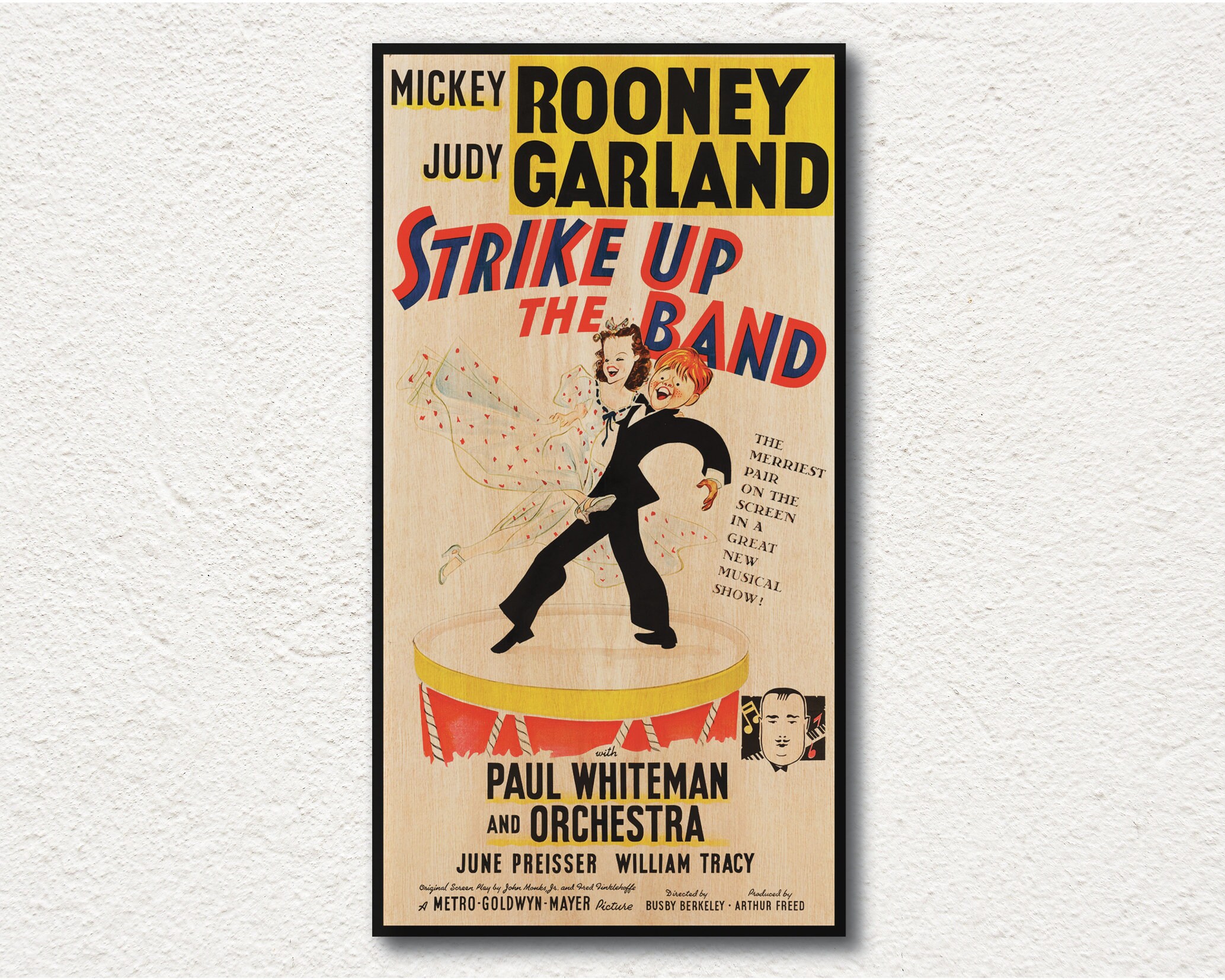 Strike up the Band WOODEN POSTER Fanart High Quality Cinema - Etsy