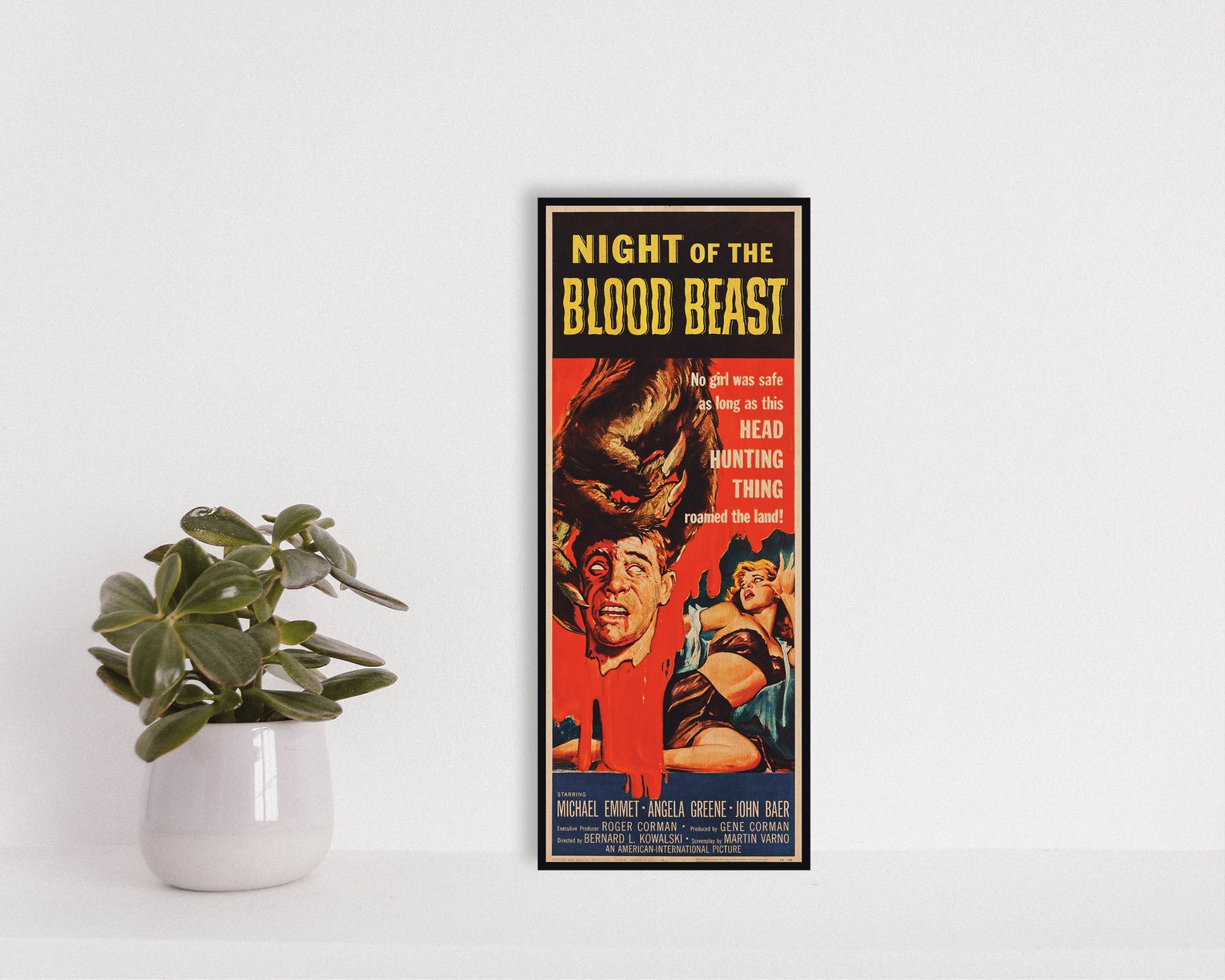 Night of the Blood Beast HIGH QUALITY Movie Wood Poster - Etsy