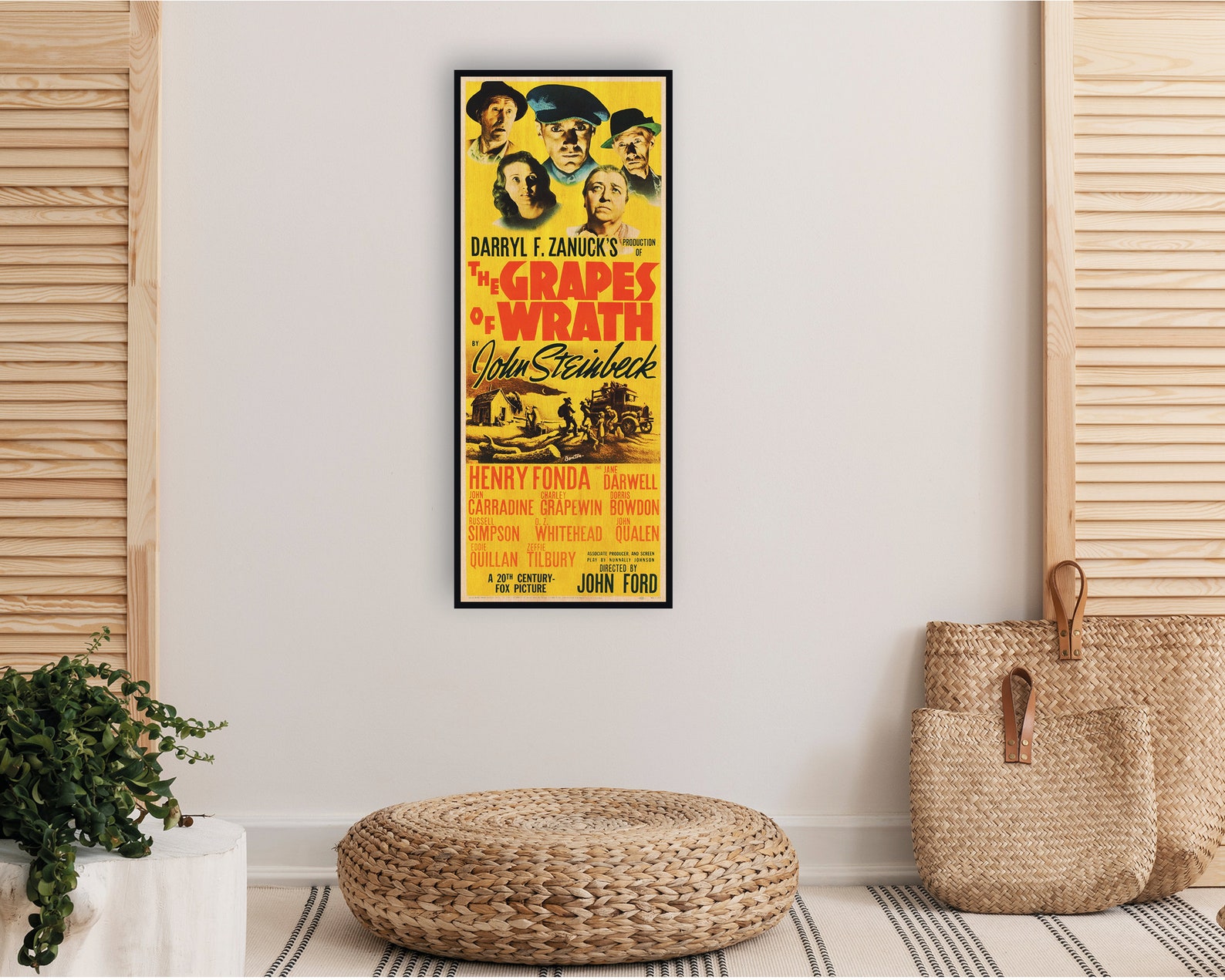 The Grapes of Wrath WOOD Poster Fanart Cinema Movie Posters - Etsy