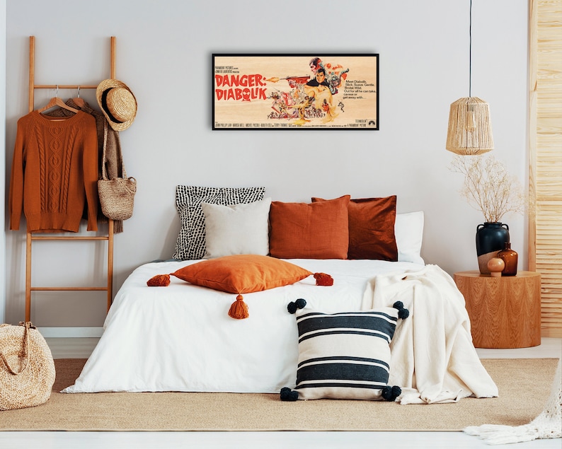 Danger: Diabolik WOODEN Wall Art Poster, Roadshow Horizontal Cinema ...