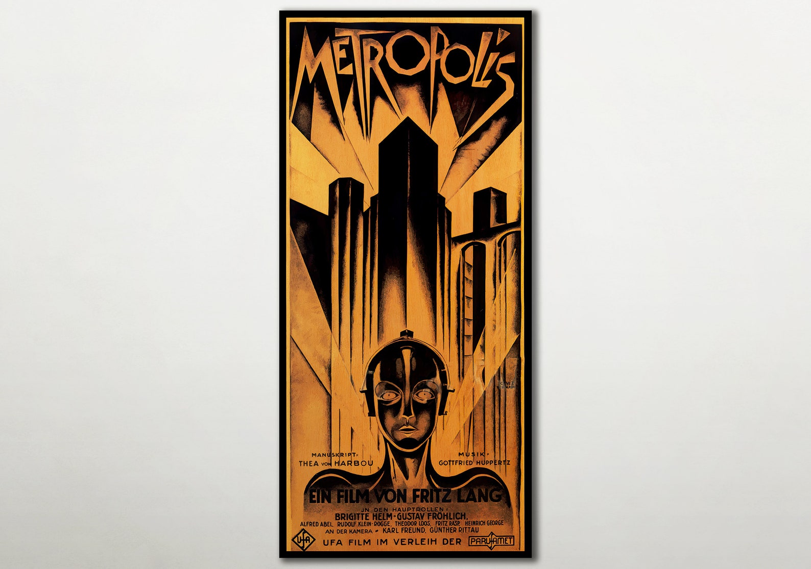 Metropolis WOODEN POSTER, Fanart High Quality Cinema Poster on WOOD for ...