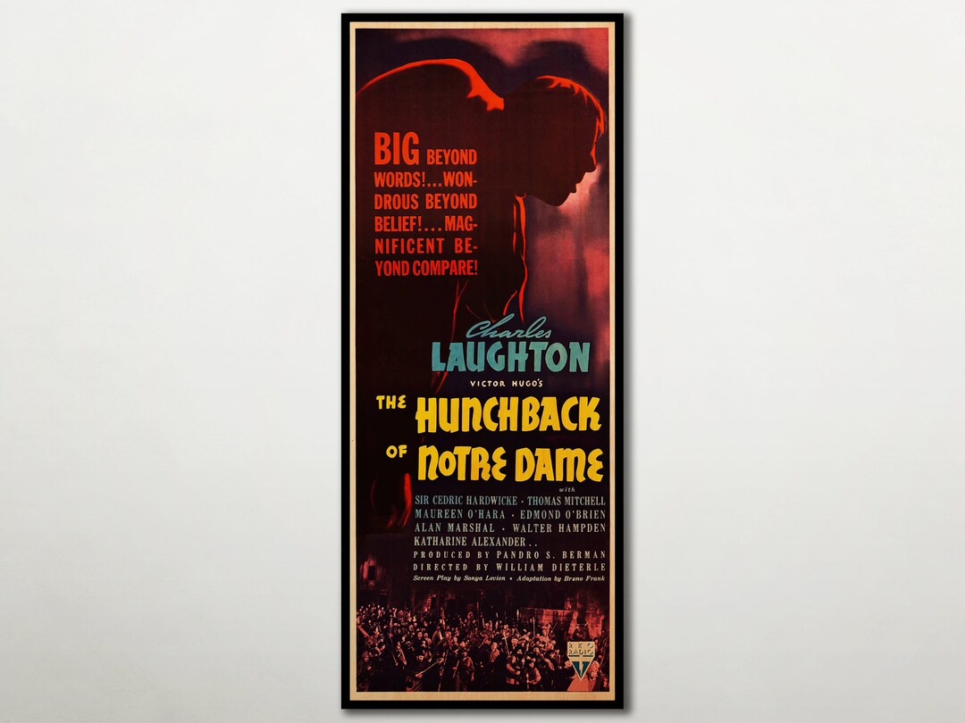 Large WOOD Wall Art the Hunchback of Notre-dame Wood Print. Fanart ...