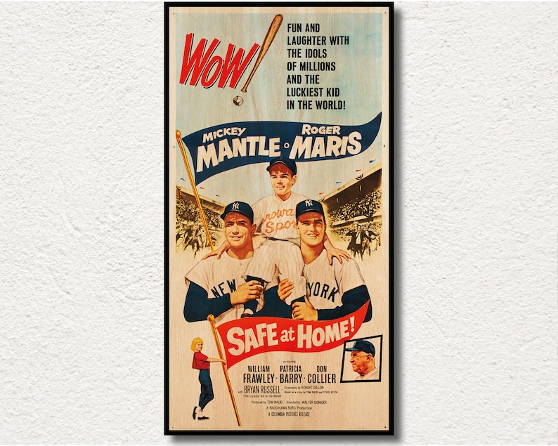 Baseball Fans Poster Collection, WOODEN Wall Art Set, Cool & Unique ...