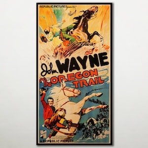 The Oregon Trail Extra Large WOOD PRINT Poster, Wall Art Western Movie ...