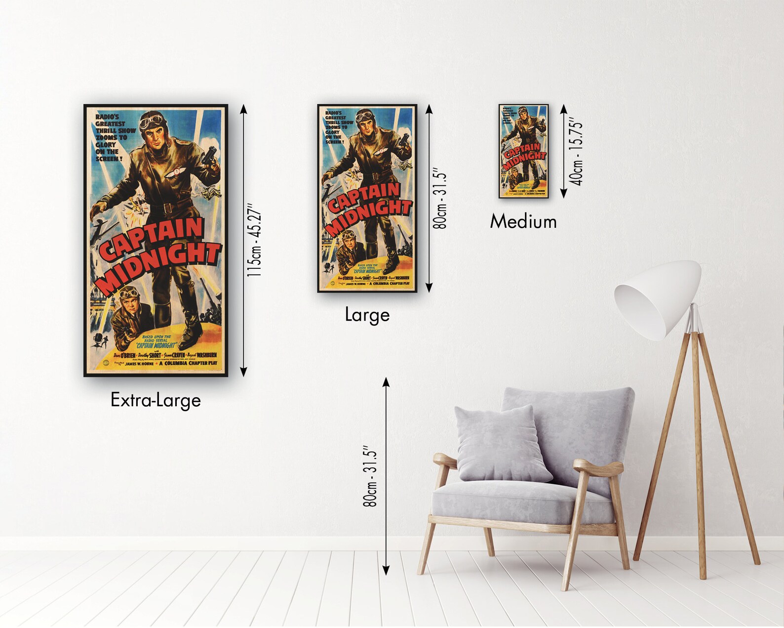 Captain Midnight Handmade WOODEN POSTER Fanart High Quality - Etsy