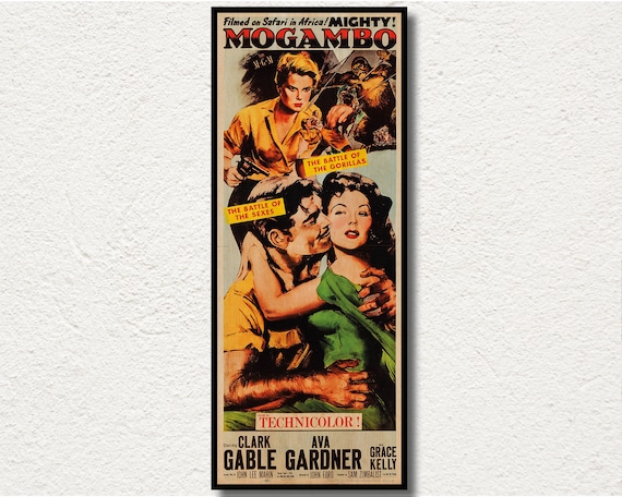 Mogambo WOOD PRINT movie poster Fanart cinema movie posters | Etsy