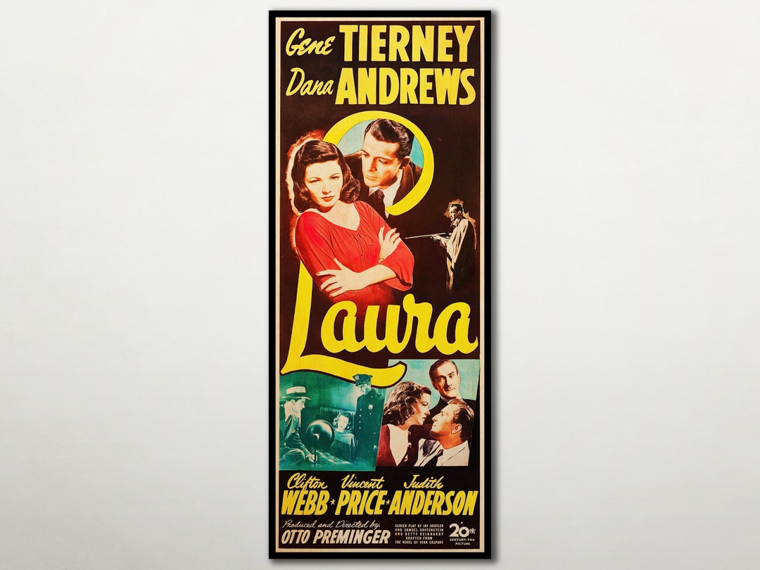 Laura WOODEN POSTER, Fanart High Quality Cinema Poster on WOOD for Rare ...