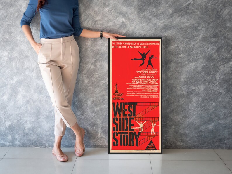 West Side Story WOOD PRINT Poster, Fanart Cinema Movie Posters on WOOD ...