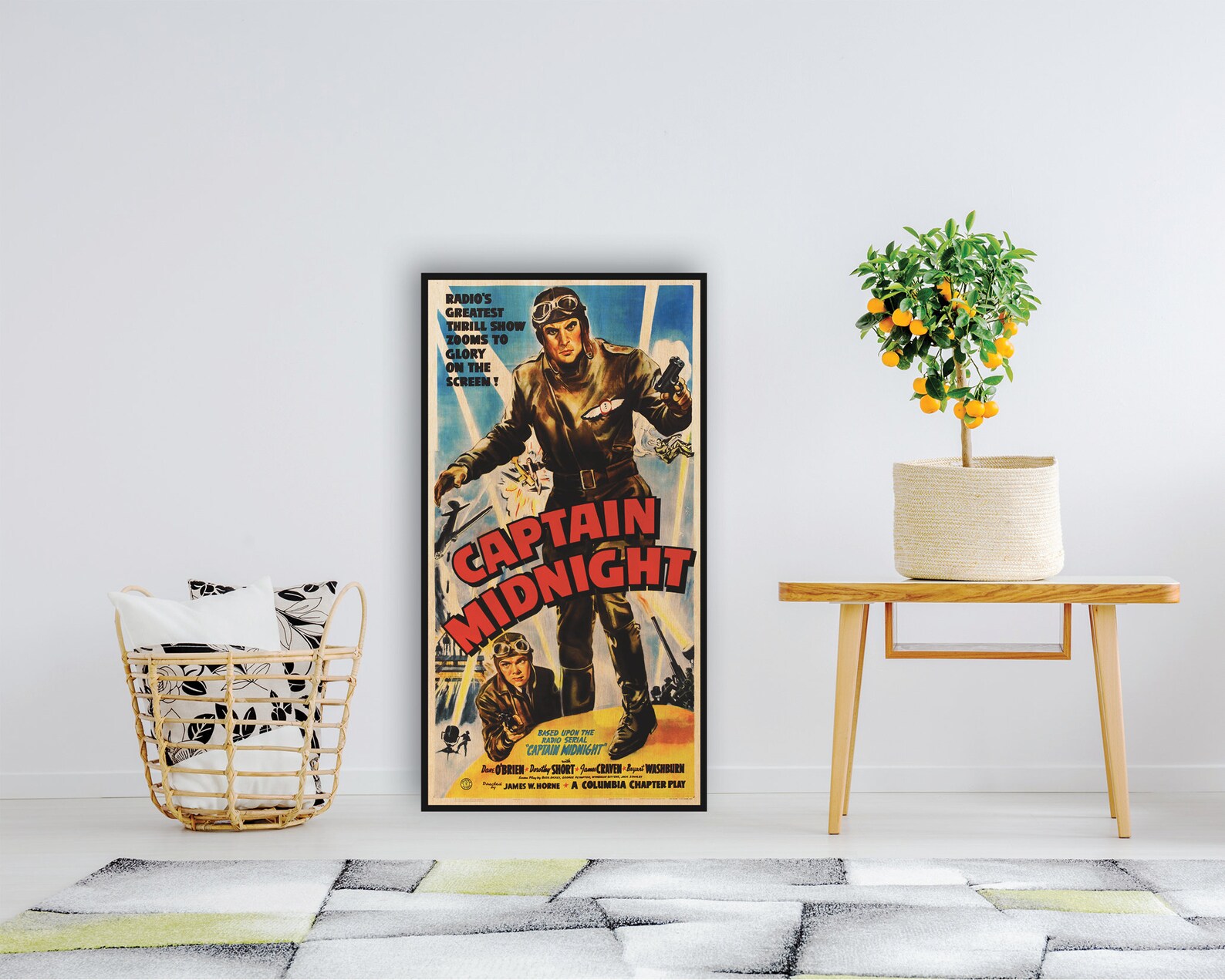 Captain Midnight Handmade WOODEN POSTER Fanart High Quality - Etsy