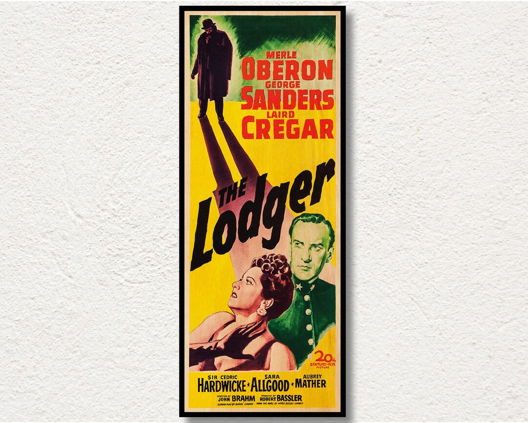 The Lodger WOOD POSTER Stunning Movie Poster Printed on WOOD - Etsy