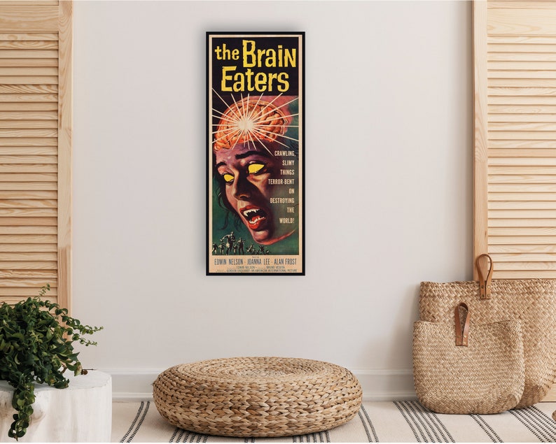 The Brain Eaters HIGH QUALITY Movie Wood Poster Large Wood - Etsy