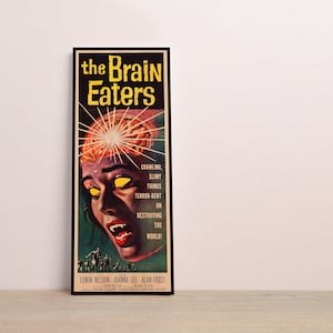 The Brain Eaters HIGH QUALITY Movie Wood Poster, Large Wood Wall Art ...