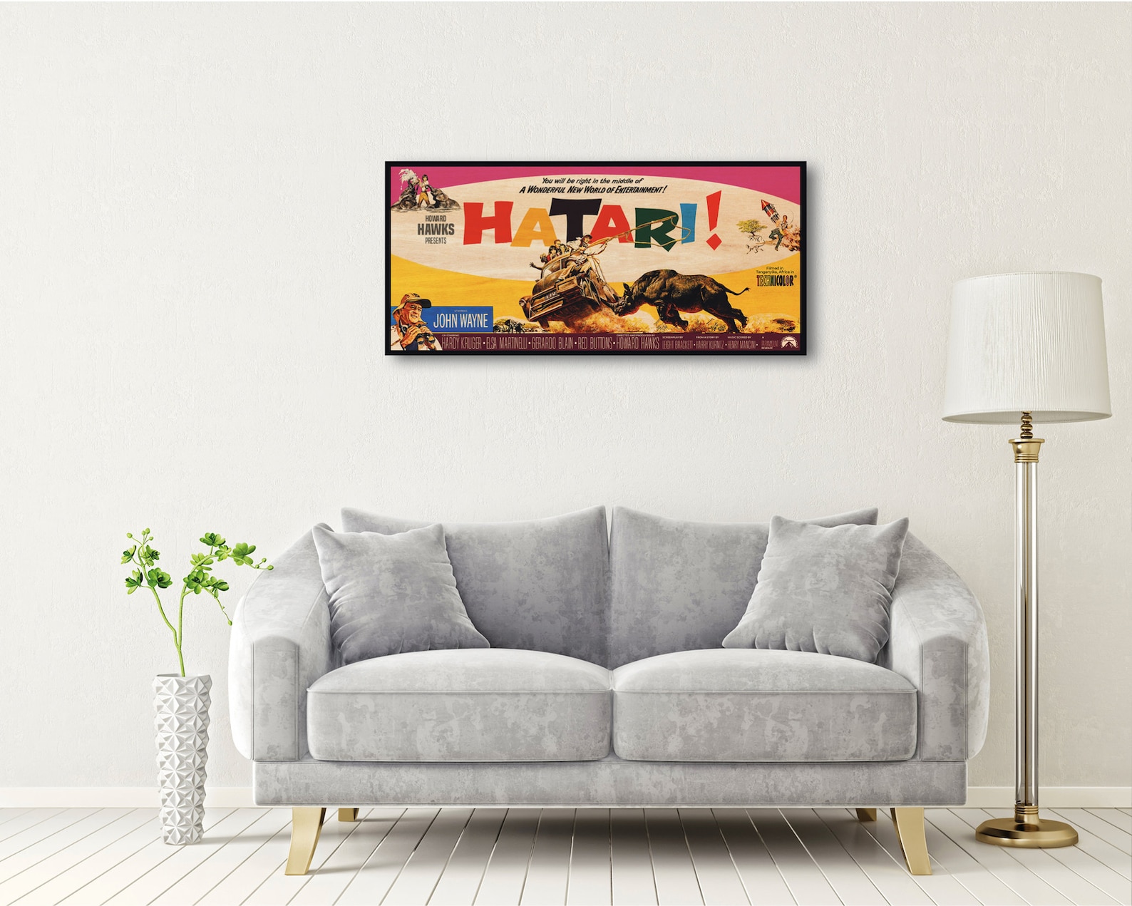 Hatari WOODEN Wall Art Poster Roadshow Horizontal Cinema - Etsy