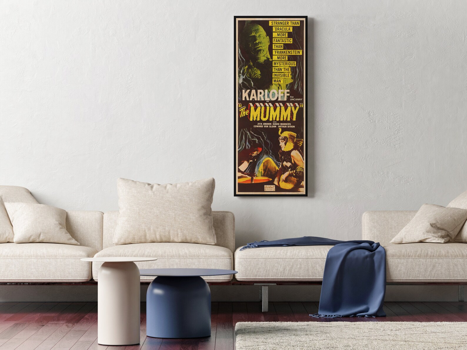 The Mummy HIGH QUALITY Movie Wood Poster, Horror Large Wood Wall Art ...