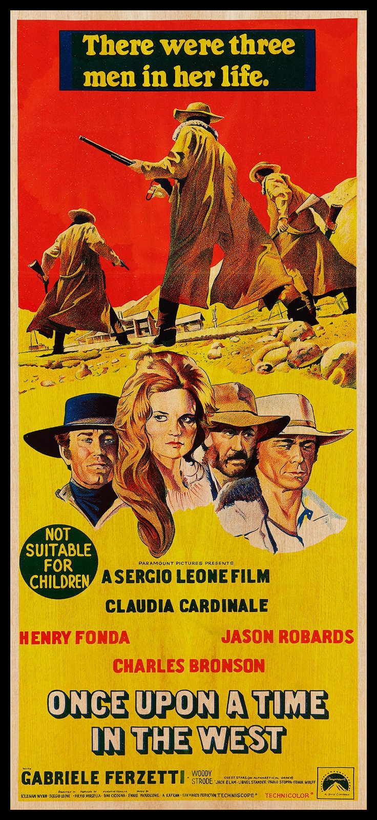 Once Upon a Time in the West HIGH QUALITY Large American Western Movie ...
