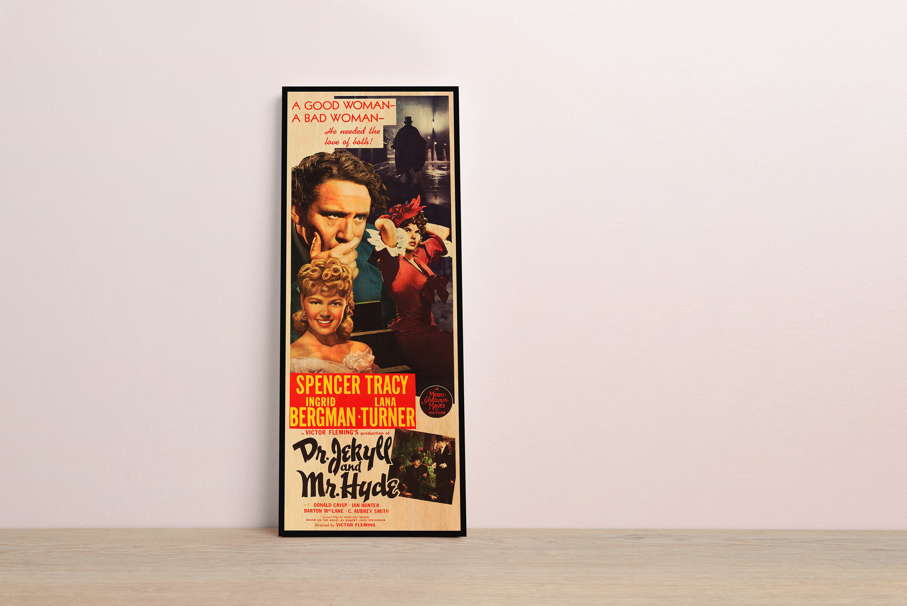 Dr. Jekyll and Mr. Hyde WOODEN POSTER, Extra Large Cool Unique Gift for ...