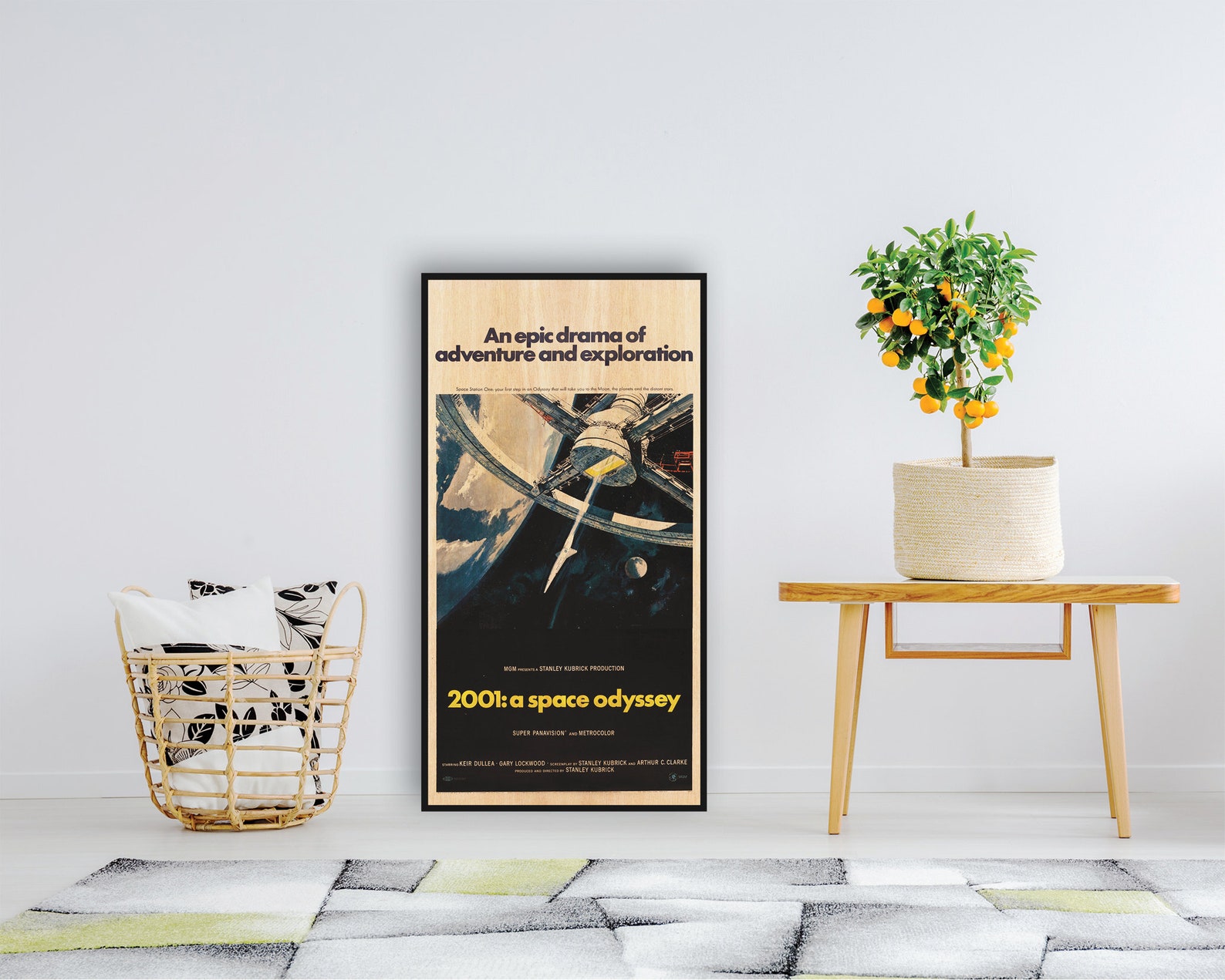 Large WOOD Wall Art 2001 a Space Odyssey Poster Fanart Cinema - Etsy