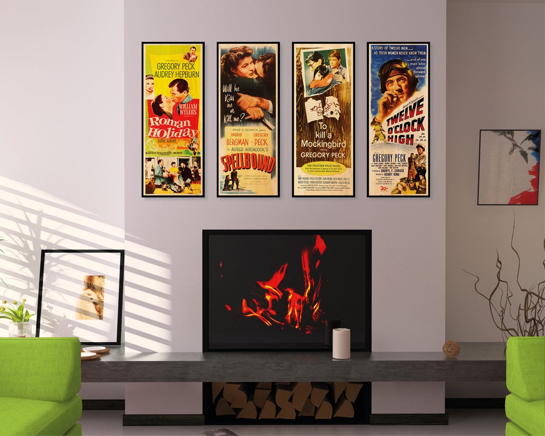 Gregory Peck Fan Art Poster Collection, WOODEN Wall Art Set, Unique ...