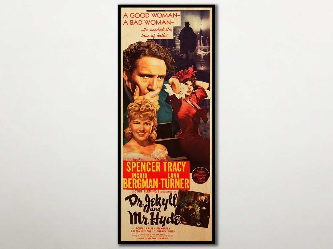 Dr. Jekyll and Mr. Hyde WOODEN POSTER, Extra Large Cool Unique Gift for ...