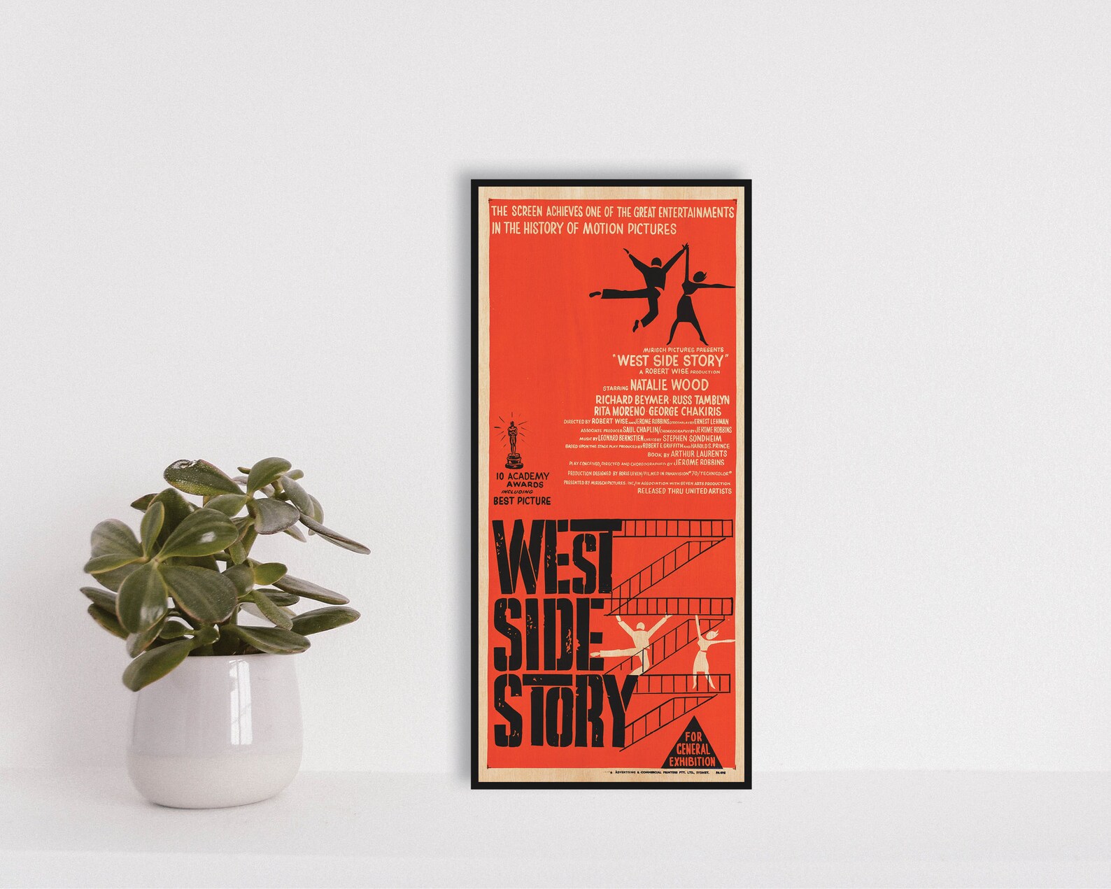 West Side Story WOOD PRINT Poster Fanart Cinema Movie Posters - Etsy