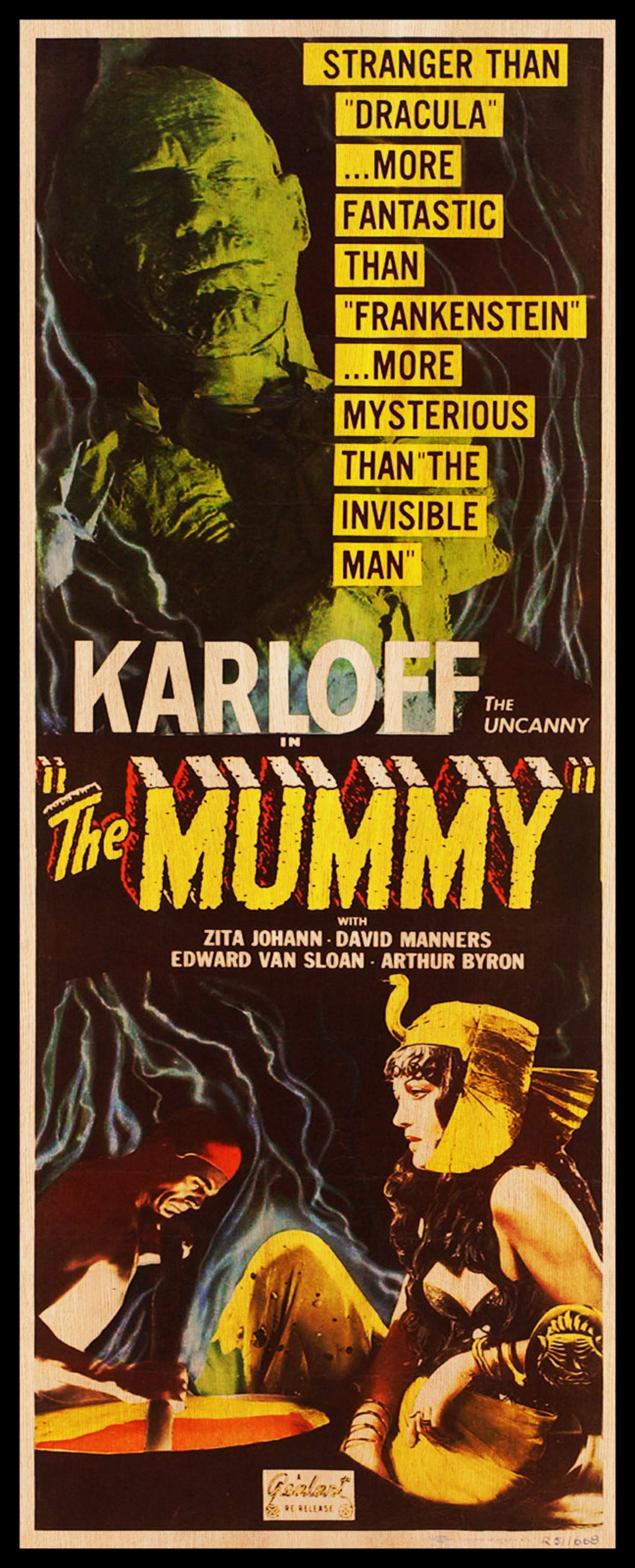The Mummy HIGH QUALITY Movie wood poster Horror large wood | Etsy