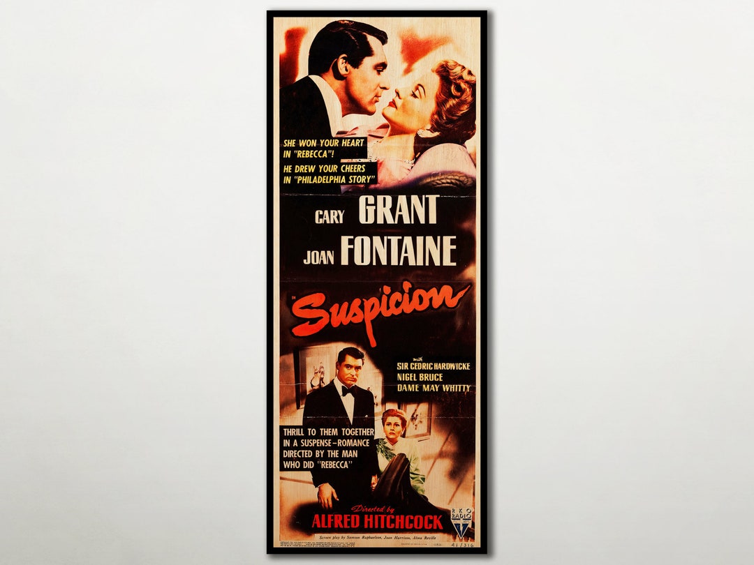 WOOD PRINT of "suspicion" Movie Poster, Cinema Movie Gifts and Posters ...