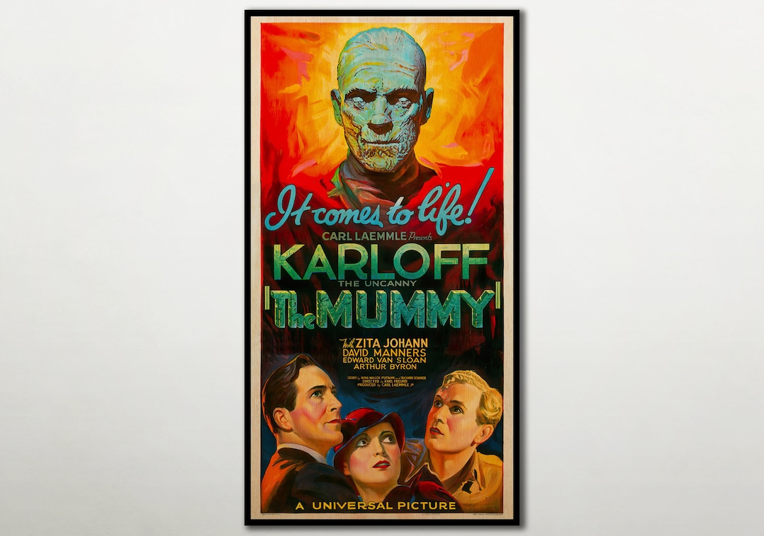 The Mummy WOOD PRINT Poster, Fanart Cinema Movie Posters on WOOD for ...