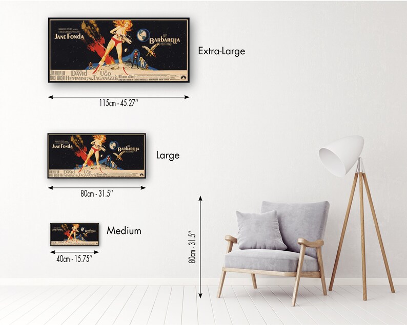 Barbarella WOODEN Wall Art Poster, Handmade Special Edition Movie ...