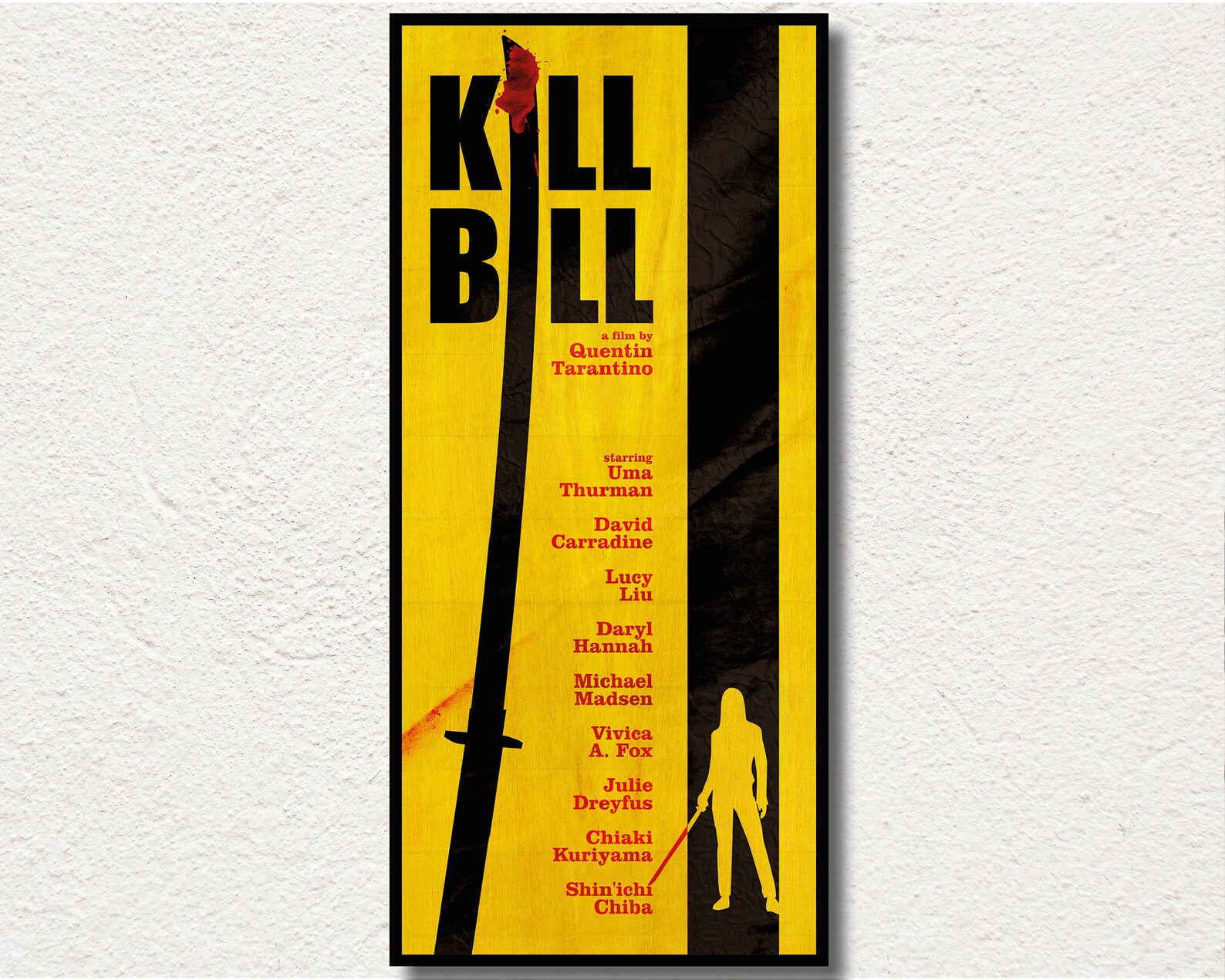 Kill Bill Poster WOOD PRINT Fanart Cinema Movie Posters on | Etsy
