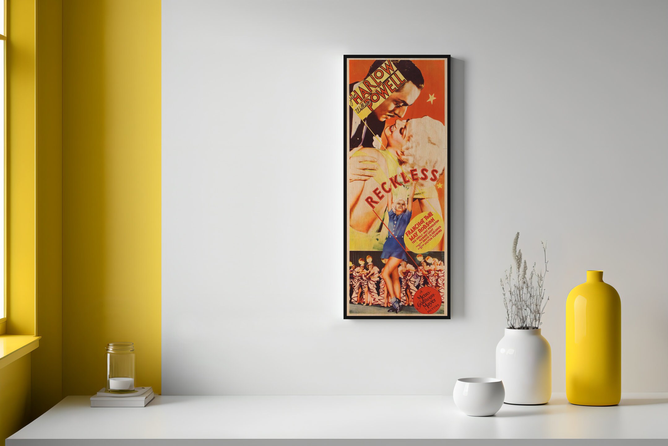Reckless WOOD POSTER, Fan Art Cinema Film Poster on WOOD for Jean ...
