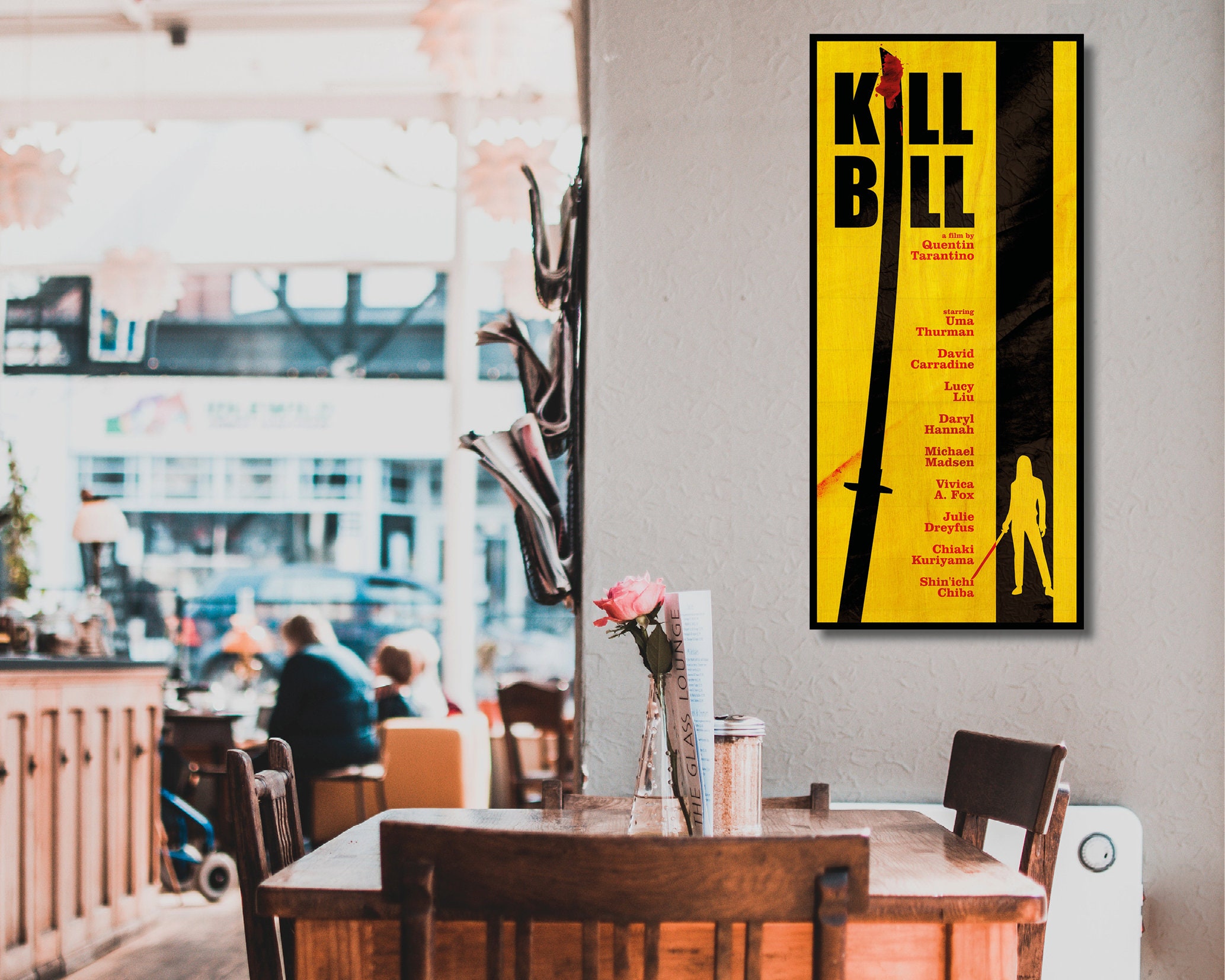 Kill Bill Poster WOOD PRINT Fanart Cinema Movie Posters on | Etsy