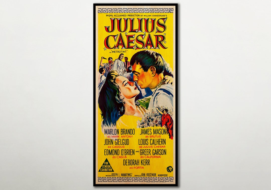 Julius Caesar Poster WOODEN Wall Art, Wall Decor Unique Gift for Movie ...