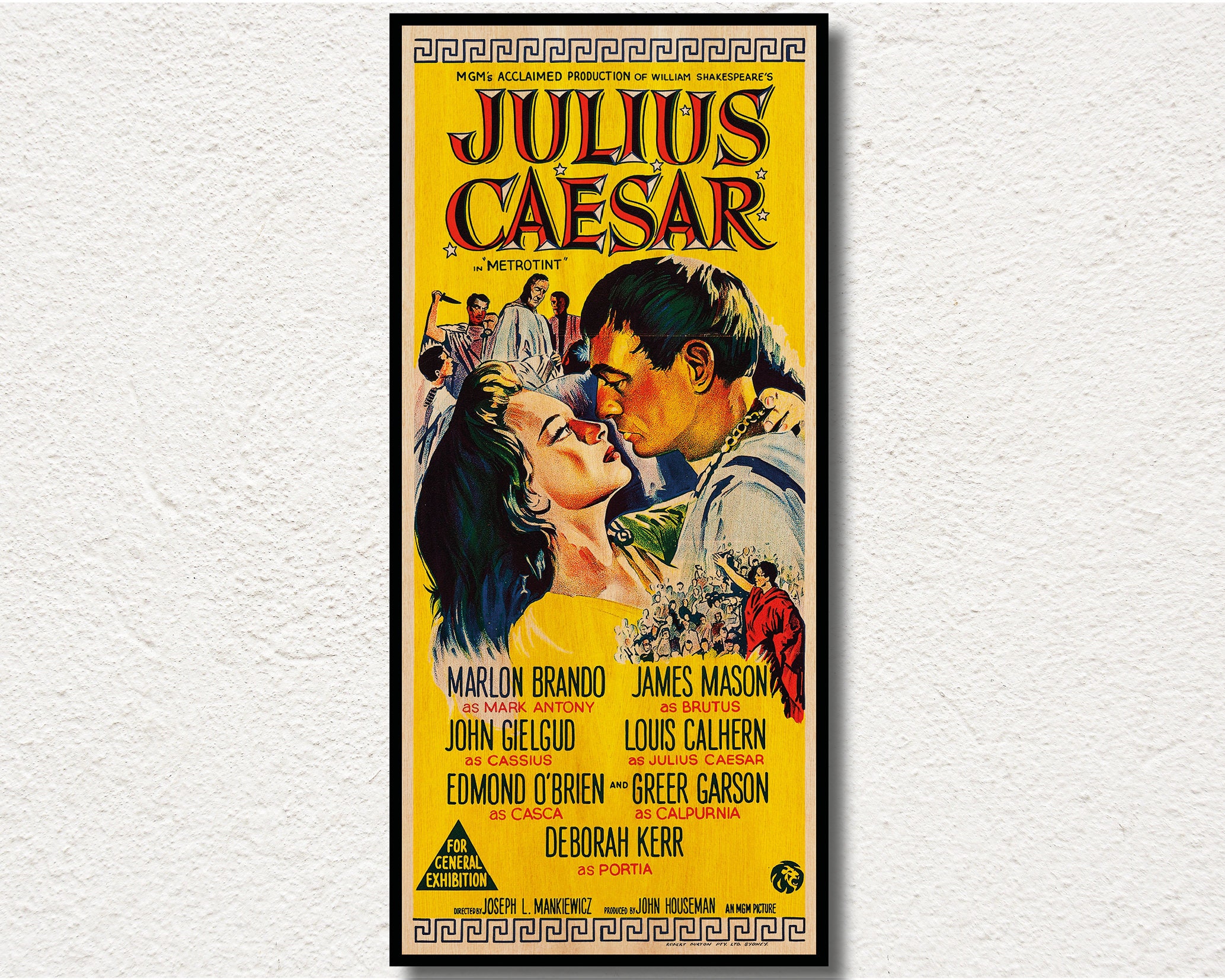 Julius Caesar Poster WOODEN Wall Art Wall decor unique gift | Etsy