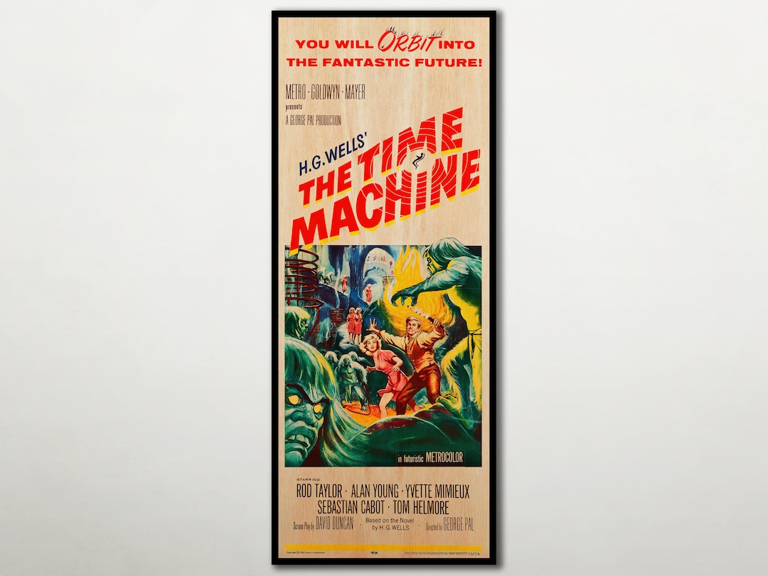 The Time Machine WOOD PRINT Poster, Fanart Cinema Movie Posters on WOOD ...