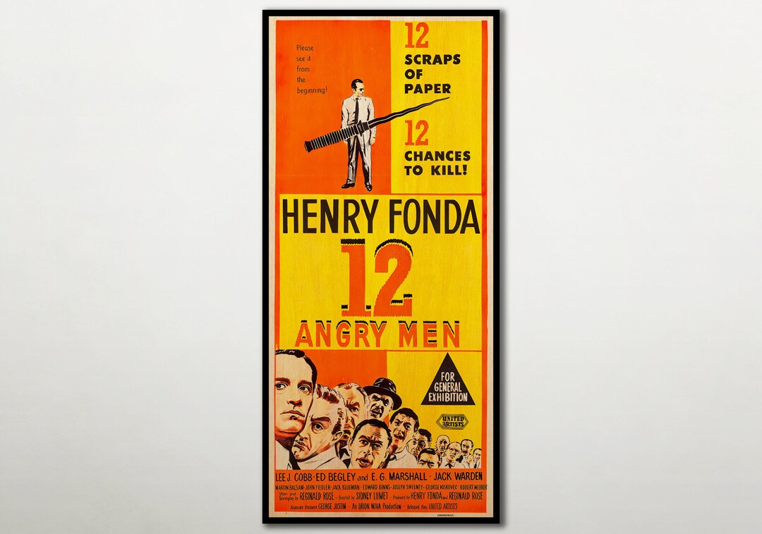 12 Angry Men WOOD PRINT Poster, Fanart Cinema Movie Posters on WOOD for ...