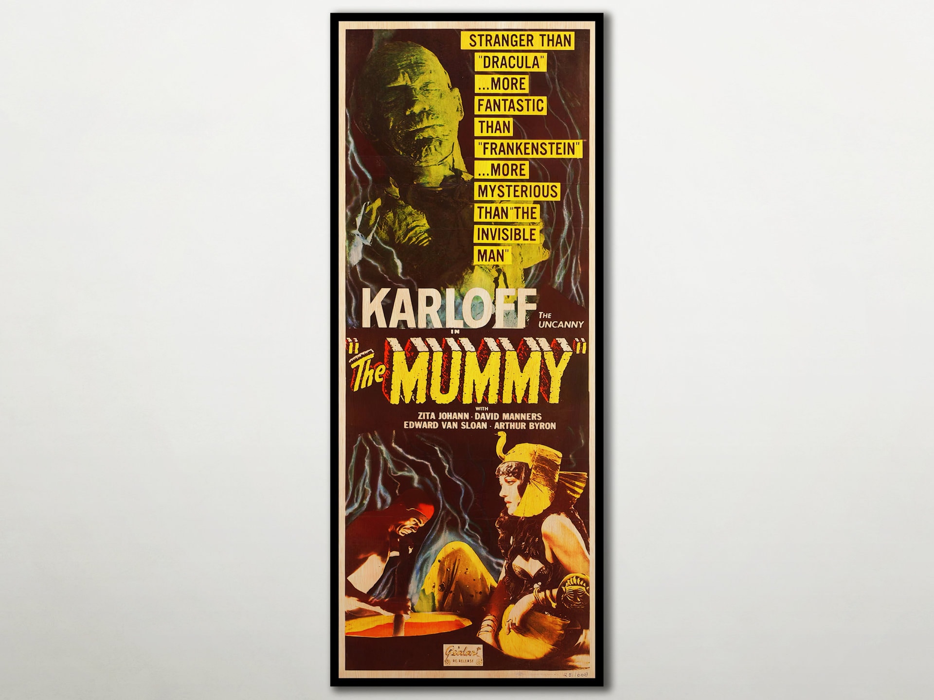 The Mummy HIGH QUALITY Movie Wood Poster, Horror Large Wood Wall Art ...