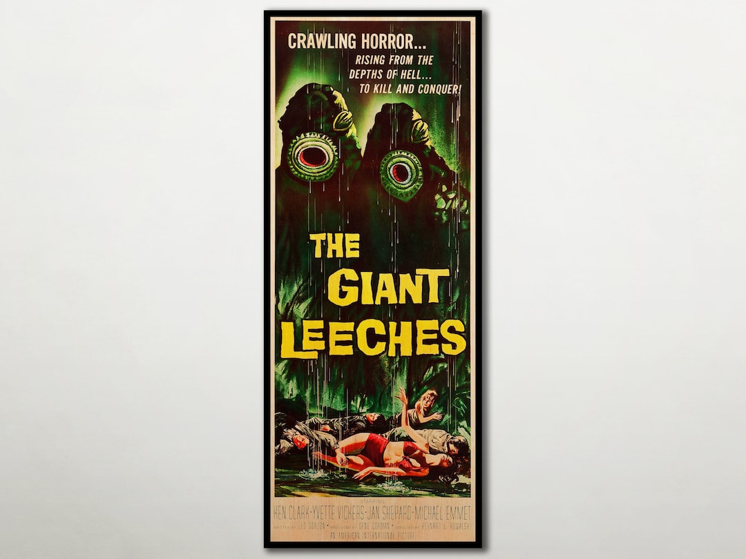 Attack of the Giant Leeches HIGH QUALITY Movie Wood Poster, Large Wood ...